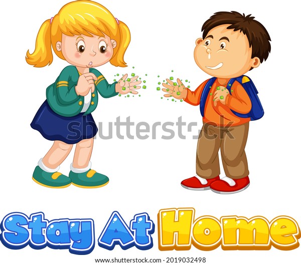 Two Kids Cartoon Character Do Not Stock Vector (Royalty Free ...