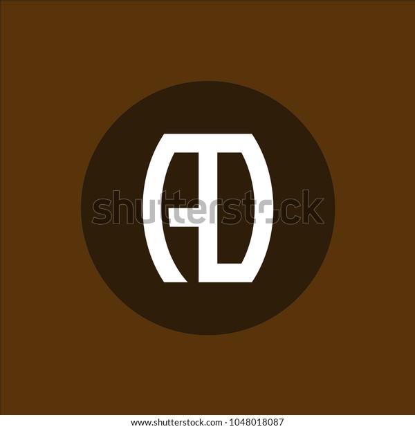 Two Letters D Ligature Logo Letters Stock Vector (Royalty Free ...