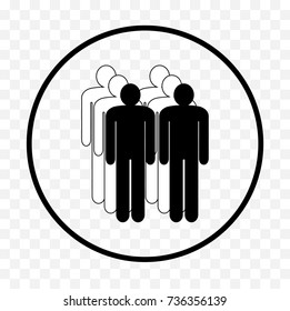 Two Person Line Order Line Two Stock Vector (Royalty Free) 723872782