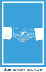 Two Man Hand Poster We Hiring Stock Vector (Royalty Free) 2150731989 ...