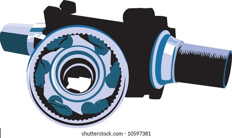 Two Mechanic Machine Parts Stock Vector (Royalty Free) 10597381 ...