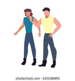 Silhouette Two Men: vector de stock (libre de regalías) 578160319 ...