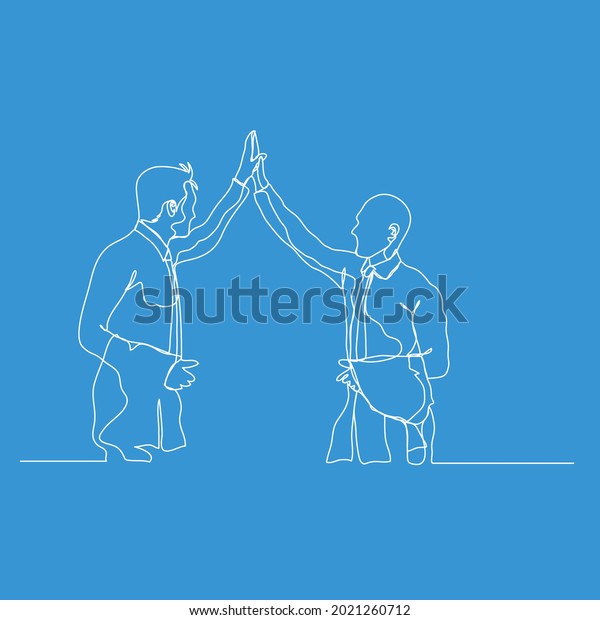 Two Men Rising Hand Toss High Stock Vector (Royalty Free) 2021260712 ...