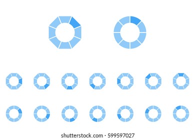 Vektor Stok Two Monochrome Blue Loading Icons On (Tanpa Royalti ...