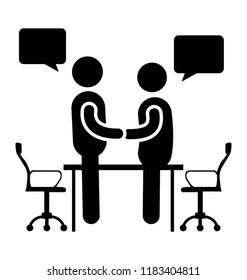 Two Office Allies Talking Each Other Stock Vector (Royalty Free ...