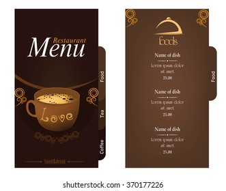 Cafe Menu Restaurant Vector Design Set: เวกเตอร์สต็อก (ปลอดค่าลิขสิทธิ์ ...