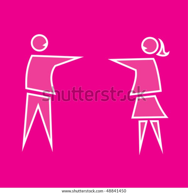 Two People Arguing Stock Vector (Royalty Free) 48841450 | Shutterstock