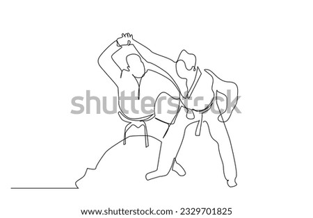 Two People Fighting Drawing | Free download on ClipArtMag
