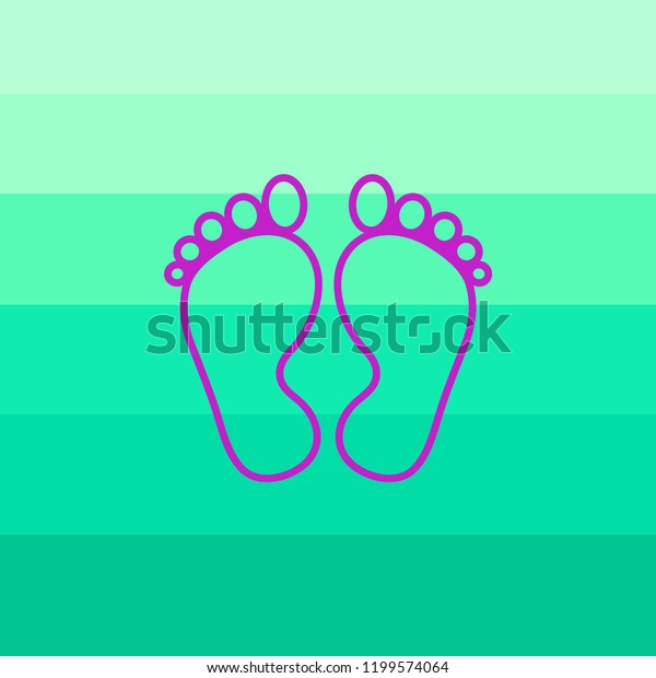 Two People Footprints Vector Illustration Stock Vector (Royalty Free ...