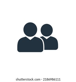 Two People Icon Trendy Flat Style Stock Vector (Royalty Free ...