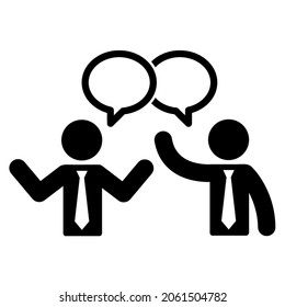 Two People Icon Vector Illustration Logo Stock Vector (Royalty Free ...