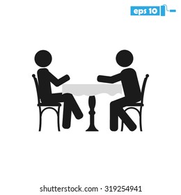 3,943 Two people dinner Stock Illustrations, Images & Vectors ...