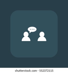 Two Person Chatting Icon Vector Can Stock Vector (Royalty Free) 532555003