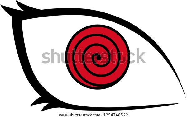 Vektor Stok Two Phases Rinnegan Eye Otsutsuki Clan (Tanpa Royalti ...