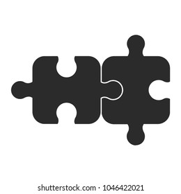 Two Piece Puzzle Vector Illustration Stock Vector (Royalty Free ...