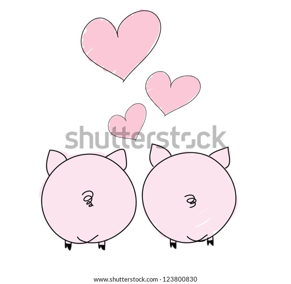 90 Duo pigs Gambar, Foto Stok & Vektor | Shutterstock