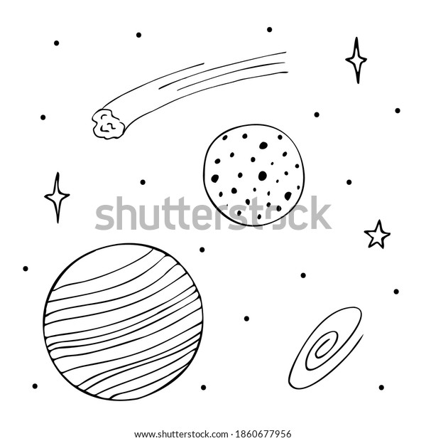 Two Planets Large Striped Gas Giant Stock Vector (Royalty Free ...