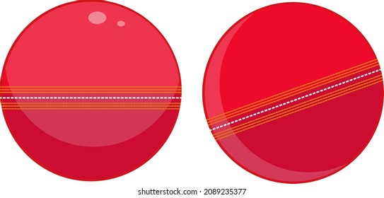 Two Red Balls Illustration Vector On Stock Vector (Royalty Free ...