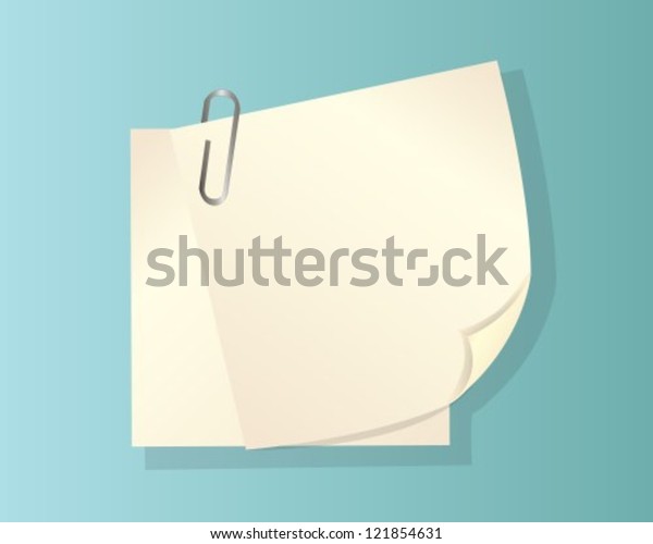 Two Sheets Paper Curved Edge Clip Stock Vector (Royalty Free) 121854631 ...