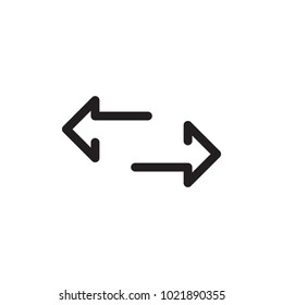 Two Side Icon Vector Illustration Stock Vector (Royalty Free ...