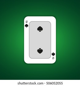Two Spades Playing Card Stock Vector (Royalty Free) 506052055