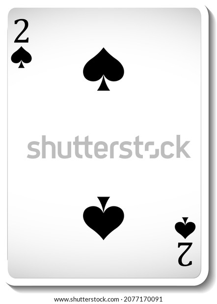 Two Spades Playing Card Isolated Illustration: Vector có sẵn (miễn phí ...