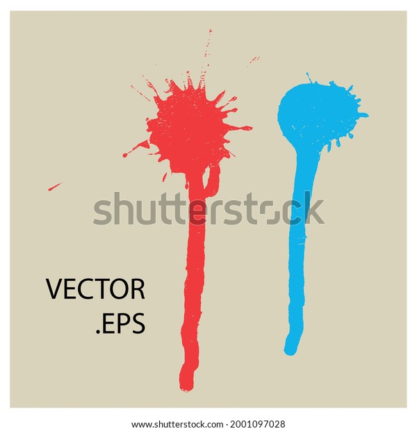 Two Spray Can Paint Splash Dotes Stock Vector (Royalty Free) 2001097028 ...