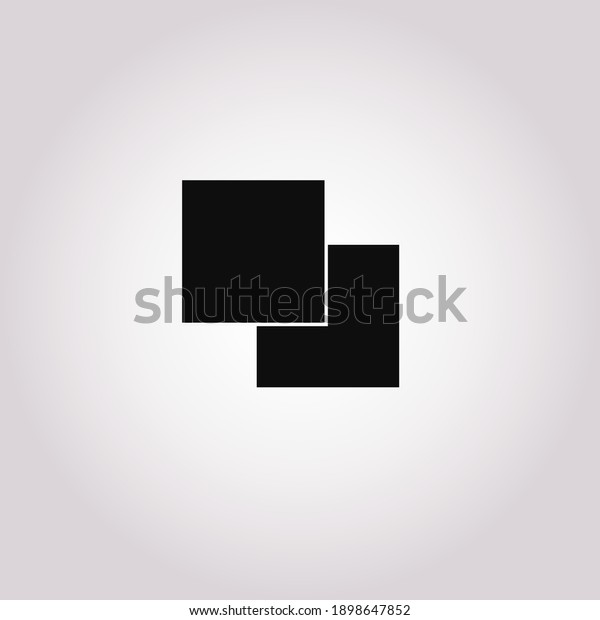 Two Square Logo Can Be Used Stock Vector (Royalty Free) 1898647852 ...