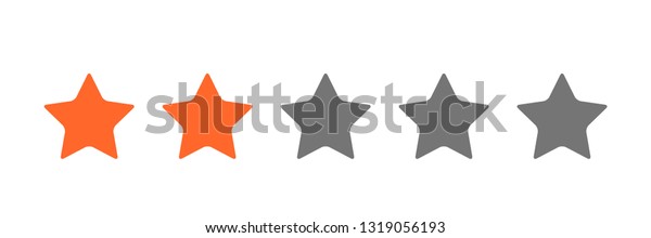 Two Stars Icon Vector Stock Vector (Royalty Free) 1319056193 | Shutterstock