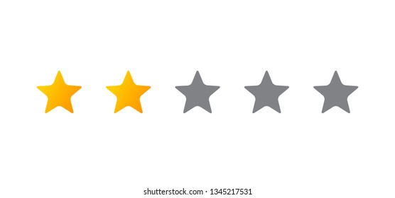 Two Stars Icon Vector Illustration Stock Vector (Royalty Free ...
