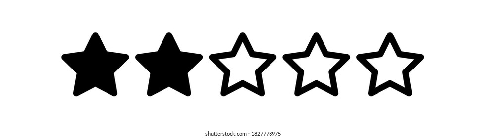 Four Half Stars Rating Vector Graphic Stock Vector (Royalty Free ...