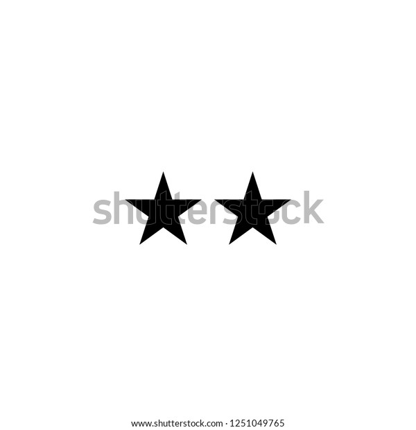 Two Stars Vector Icon Two Stars Stock Vector (Royalty Free) 1251049765 ...