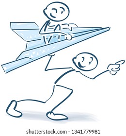 Stick figure plane : 554 images, photos et images vectorielles de stock ...