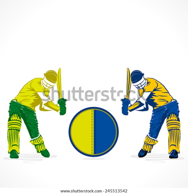 two team competition banner design vector