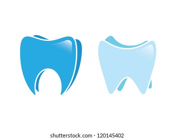 Two Teeth Icons Stock Vector (Royalty Free) 120145402