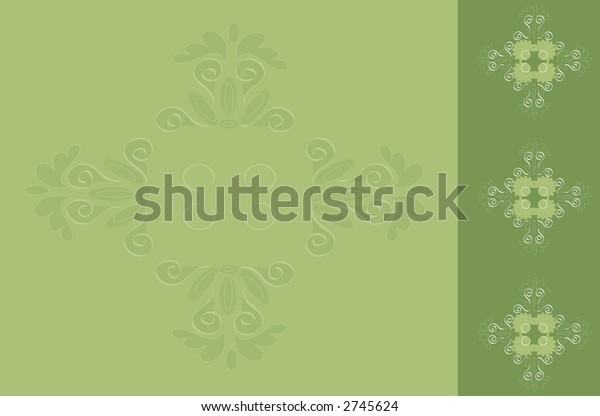 Two Toned Green Background Swirly Design Stock Vector (Royalty Free ...