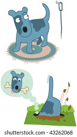 572 Dog digging vector Images, Stock Photos & Vectors | Shutterstock