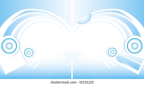 Two Versions Blue Abstract Background Stock Vector (Royalty Free ...