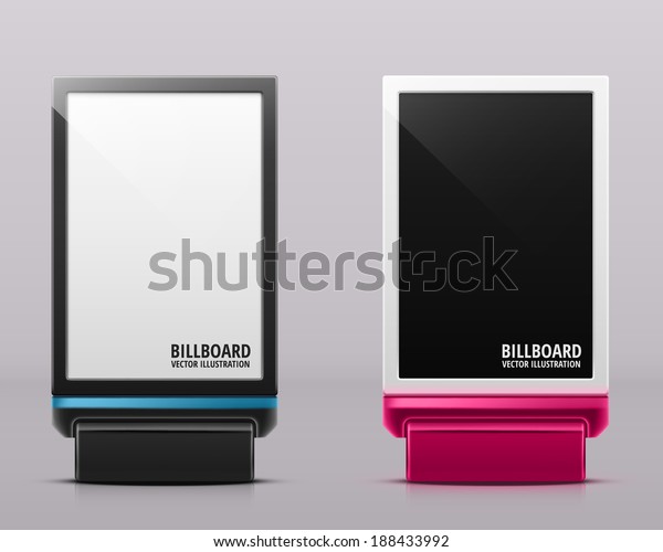 Two Vertical Billboards Eps 10 Stock Vector (Royalty Free) 188433992 ...