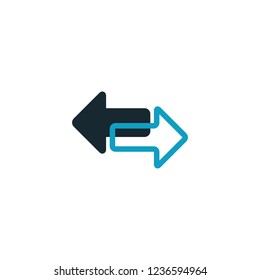 Forward Arrow Line Icon Filled Outline Stock Vector (Royalty Free ...
