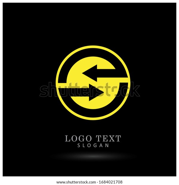 Two Way Exchange Arrow Logo Icon Stock Vector (Royalty Free) 1684021708 ...