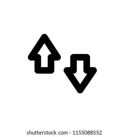 Two Way Icon Vector Illustration Flat Stock Vector (Royalty Free ...