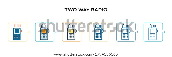 Two Way Radio Vector Icon 6 Stock Vector (Royalty Free) 1794136165 ...