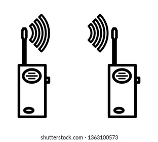Two Way Radios Icon Stock Vector (Royalty Free) 1378415363