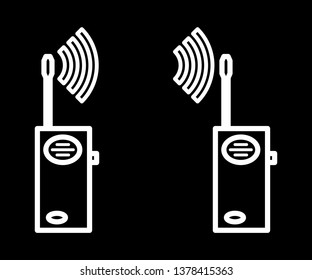 Two Way Radios Icon Stock Vector (Royalty Free) 1378415363