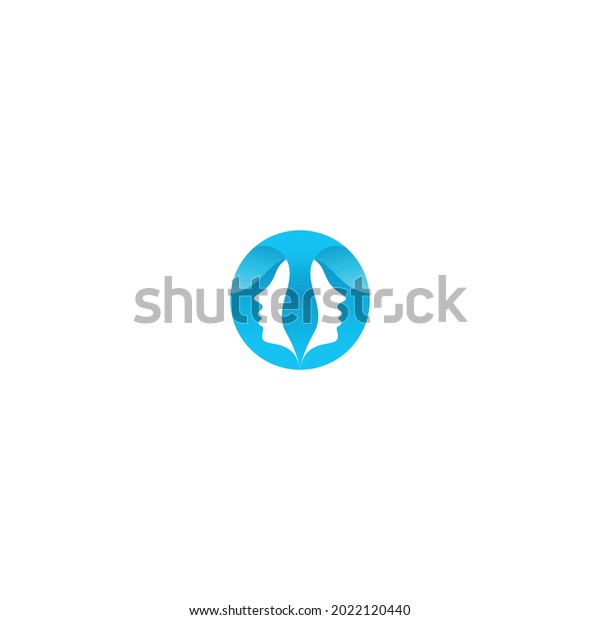 Two Women Logo Design Logo Template Stock Vector (Royalty Free ...
