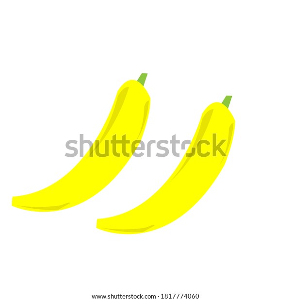 Two Yellow Banana Cartoon Vector Stock Vector (Royalty Free) 1817774060 ...