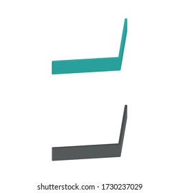 Twocolor Down Arrow Icons Isometric Design Stock Vector (Royalty Free ...