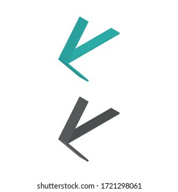 Twocolor Step Back Icons Isometric Design Stock Vector (Royalty Free ...