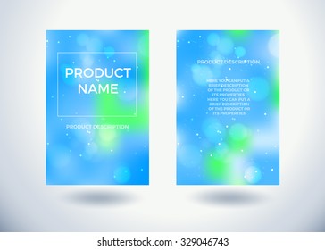 Twosided Label Stick Modern Design Stock Vector (Royalty Free ...